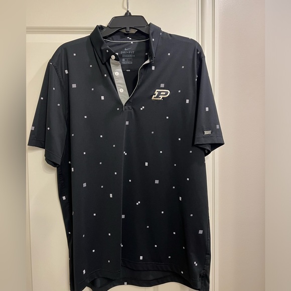 Nike | Shirts | Mens L Nike Drifit Purdue Golf Polo | Poshmark